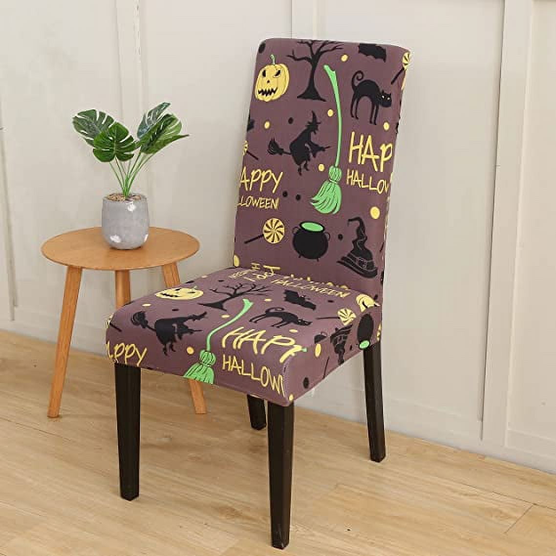 Zhuge Chair Covers for Dining Room 6 Pack Chair Covers Living Room ...