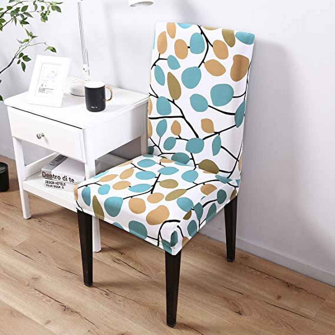 Zhuge Chair Covers for Dining Room 6 Pack Chair Covers Living Room ...