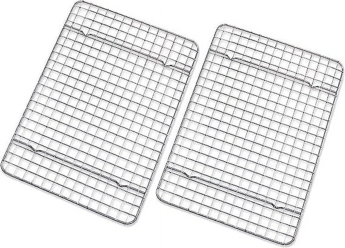 Zhuge Cooling Rack - Set of 2 Stainless Steel, Oven Safe Grid Wire ...