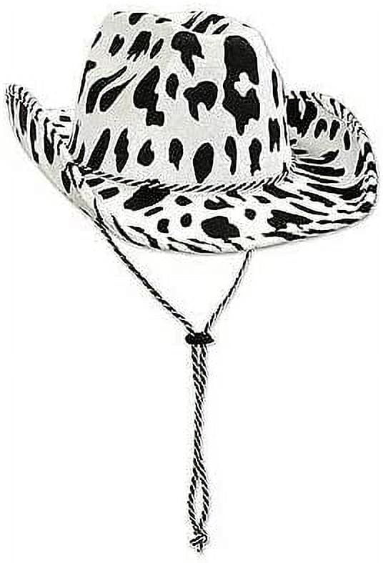 Zhuge Cow Print Cowboy Hat - Walmart.com