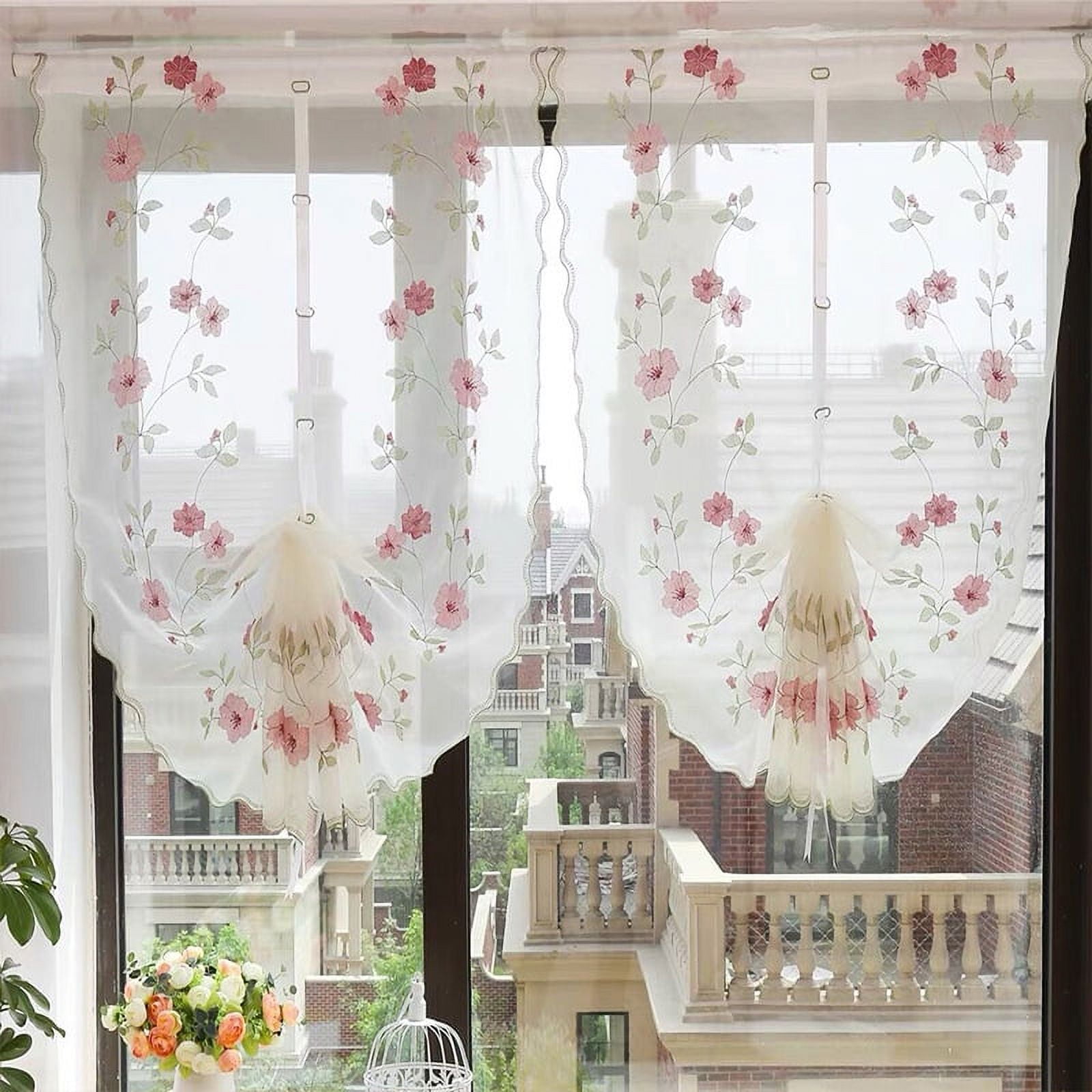 Zhuge Curtains Sheer - Texture Sheer Window Covering, Light & Airy ...