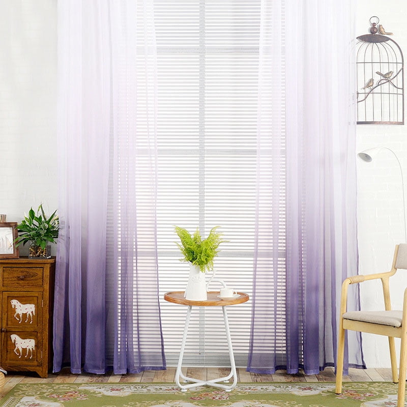 Zhuge Curtains Sheer - Texture Sheer Window Covering, Light & Airy ...