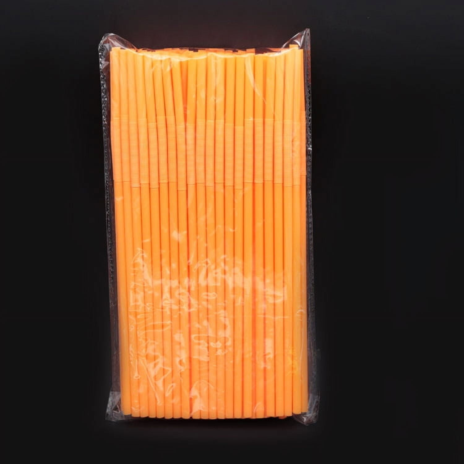 Zhuge Disposable Plastic Flexible Bendable Drinking Straws 100Pcs ...