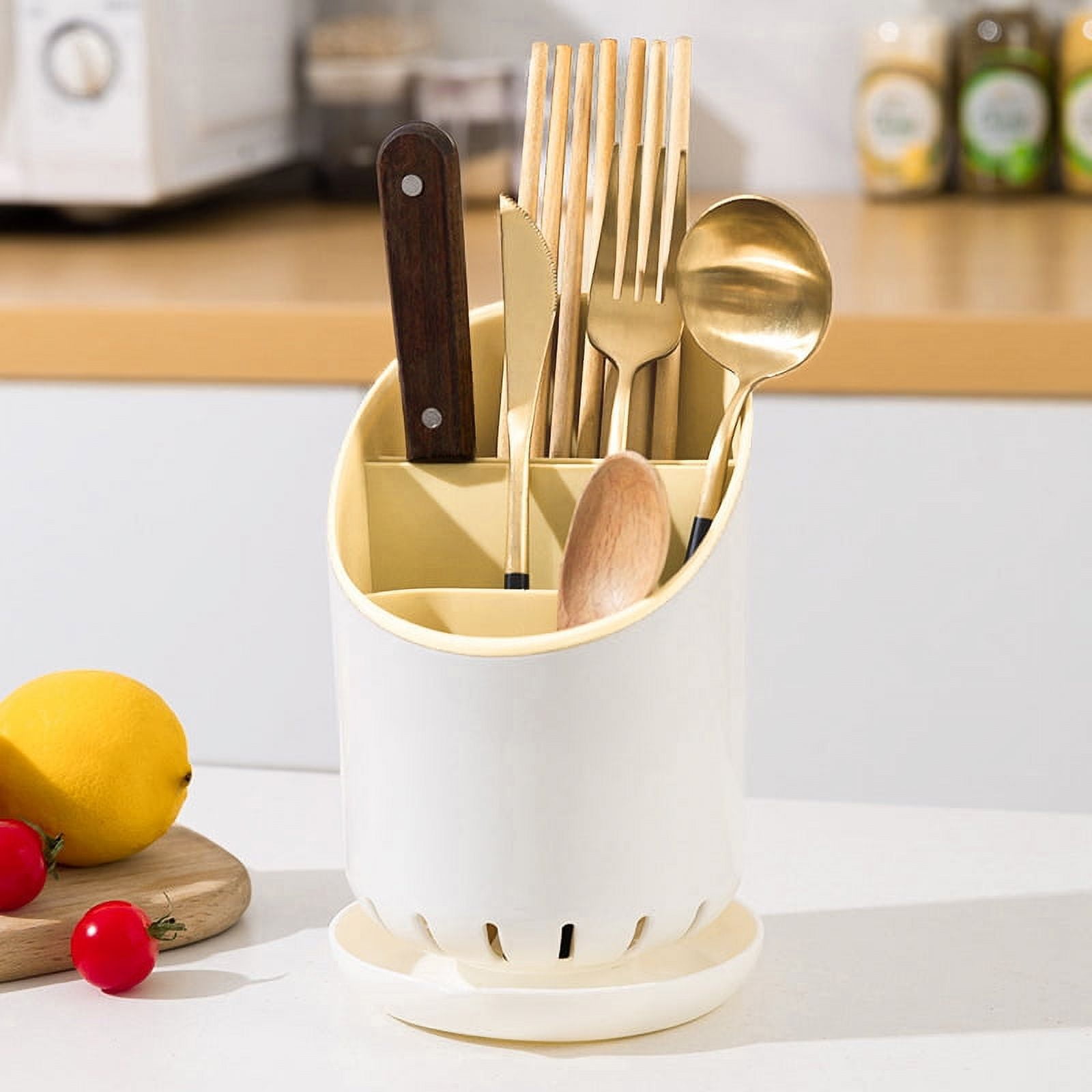 Zhuge Kitchen Utensil Holder for Countertop, Farmhouse Utensil Crock ...