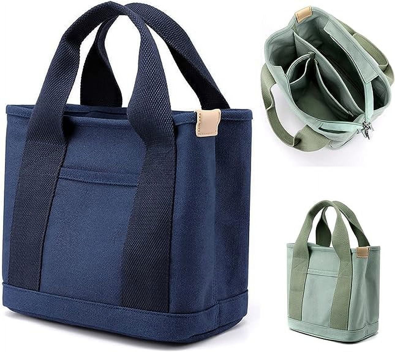 Zhuge Large Capacity Multi-Pocket Handbag Canvas Tote Purses Crossbody ...