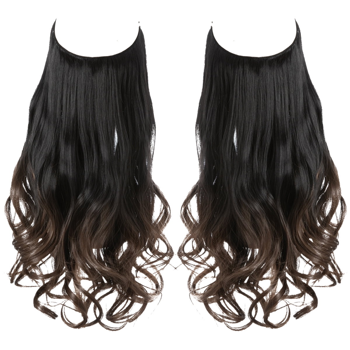 Zhuge Long Wavy Wig piece with Invisible Transparent Adjustable Size ...