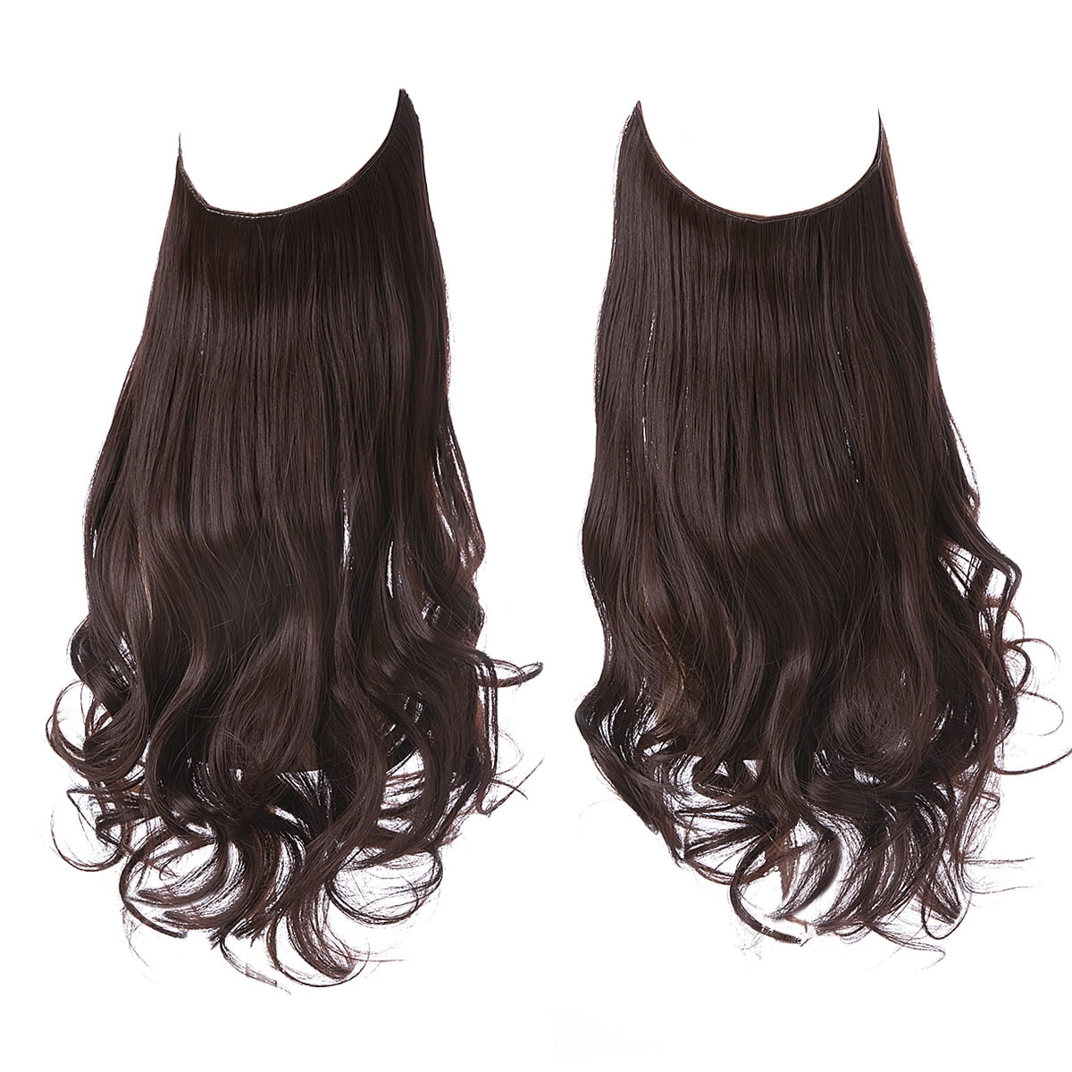 Zhuge Long Wavy Wig piece with Invisible Transparent Adjustable Size ...