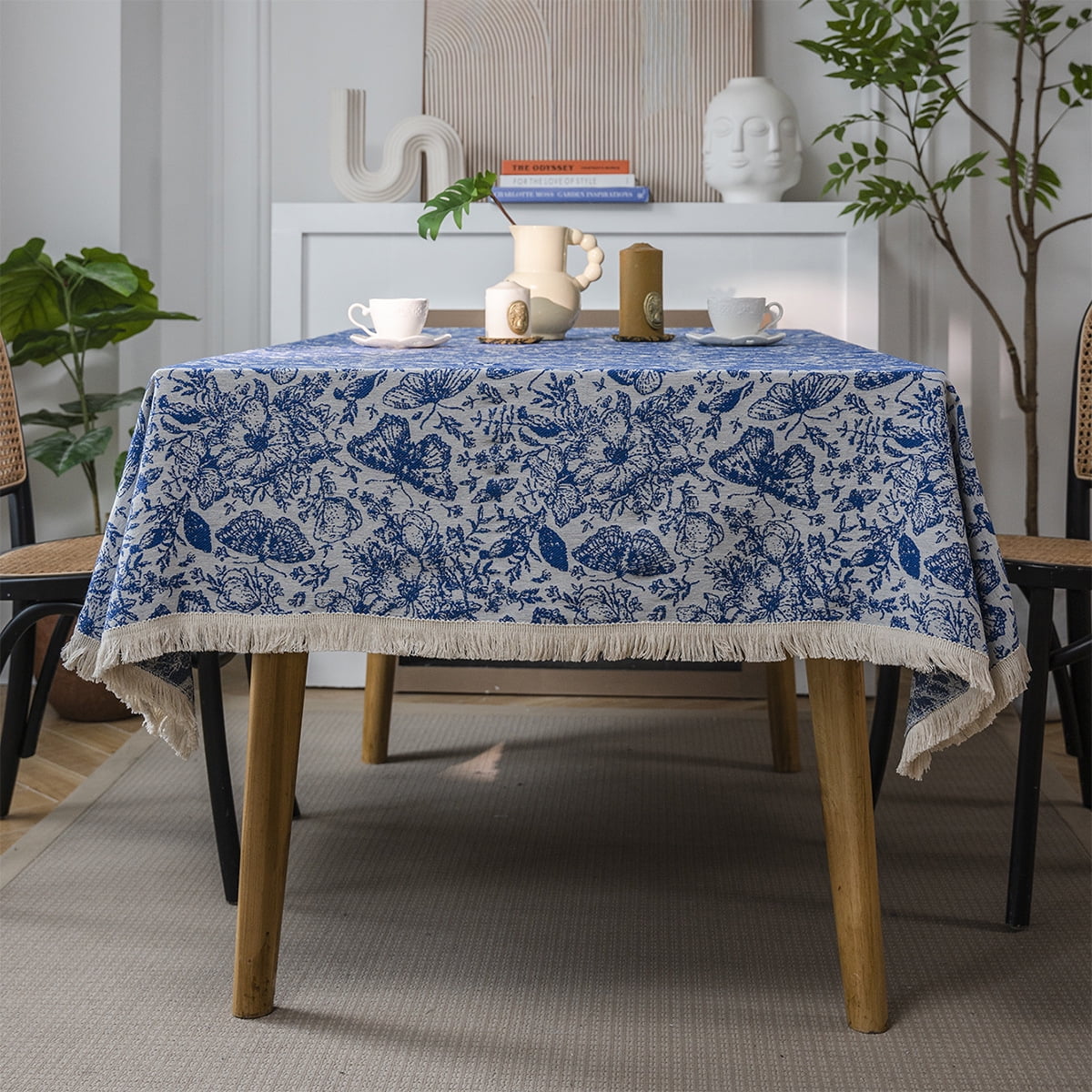 Zhuge Retro Tablecloth Fabric Home Rectangular Table Fabric Geometric ...
