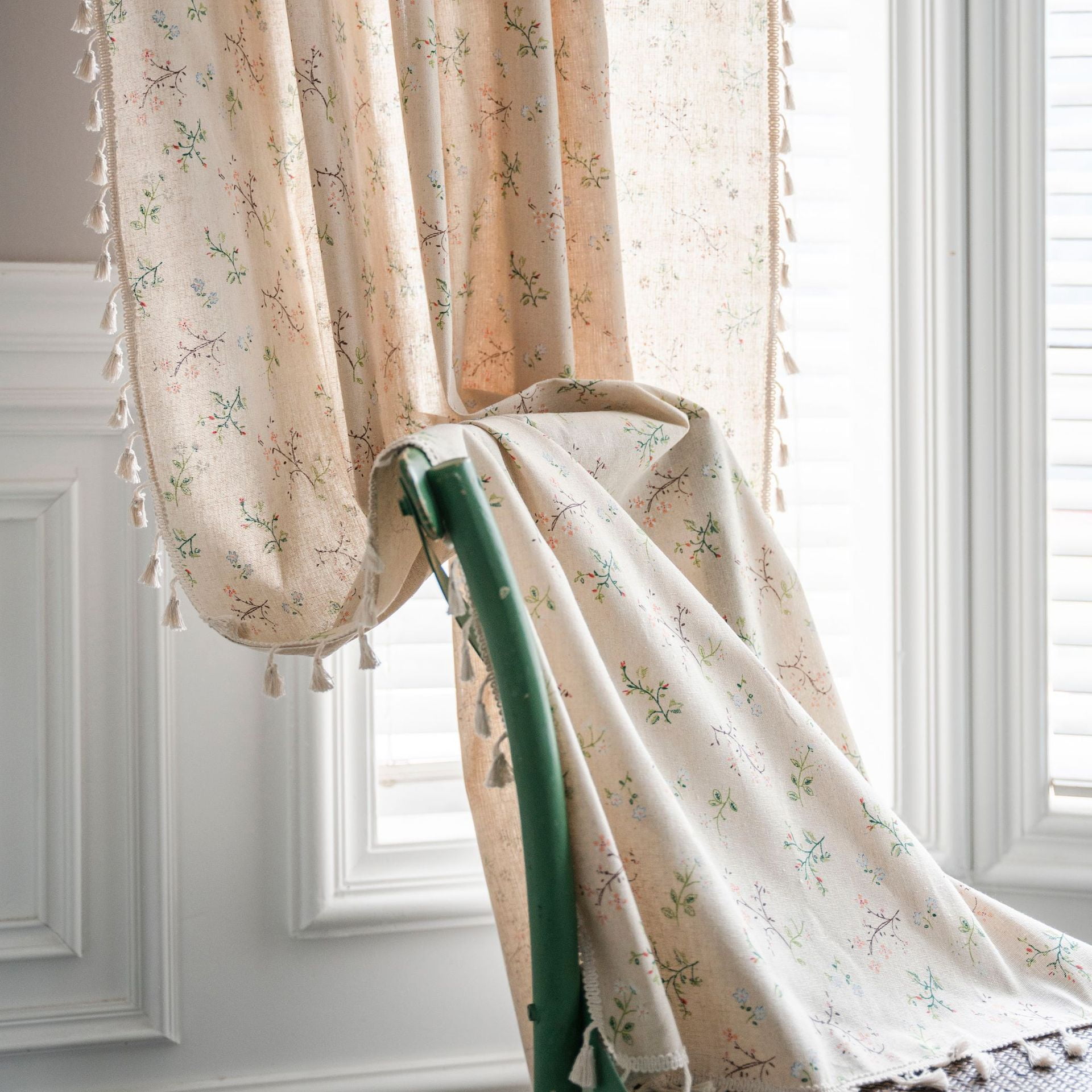 Zhuge Textured Sheer Curtains, Lightweight Airy Window Coverings with ...