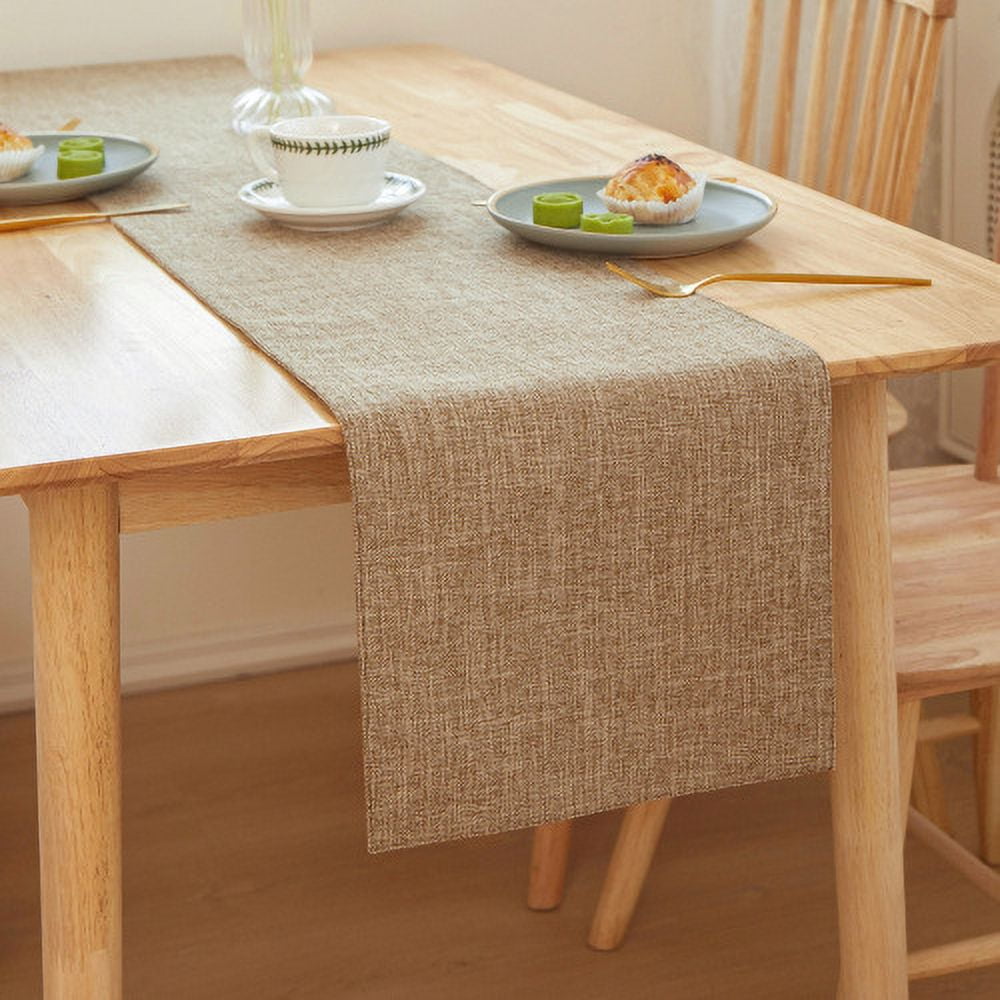 Zhuge Thickened Linen Table Runner, Heat-Resistant Insulation Pad ...