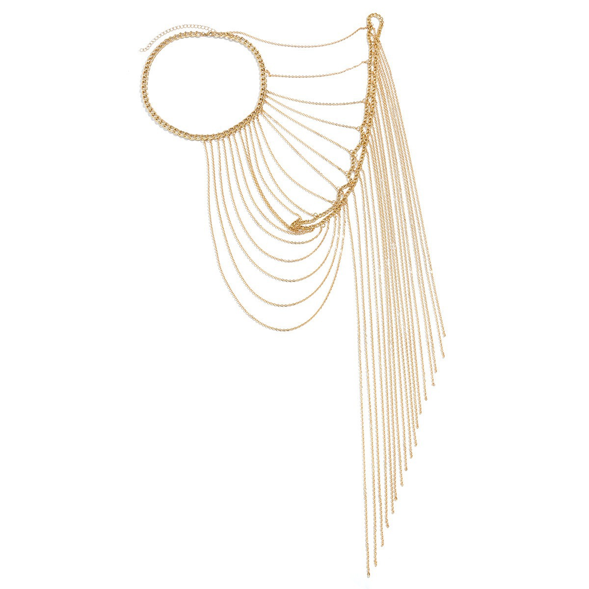 Zhuge Trendy Shoulder Chain Necklace, Single Piece Stylish Beach Party ...