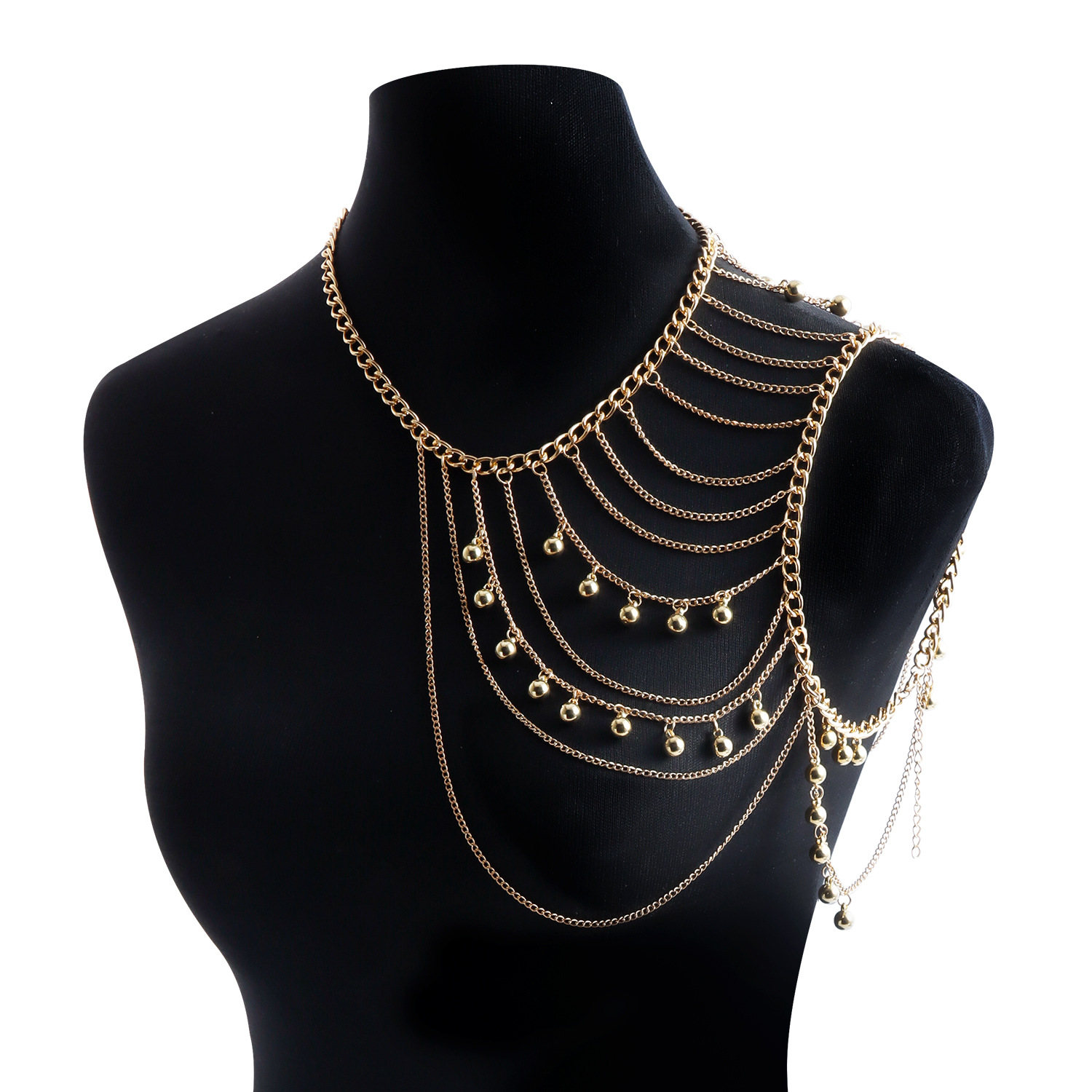 Zhuge Trendy Shoulder Chain Necklace, Single Piece Stylish Beach Party ...