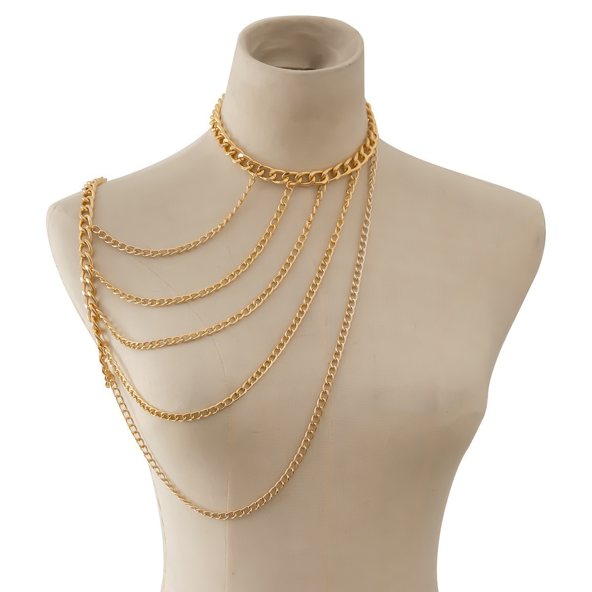 Zhuge Trendy Shoulder Chain Necklace, Single Piece Stylish Beach Party ...