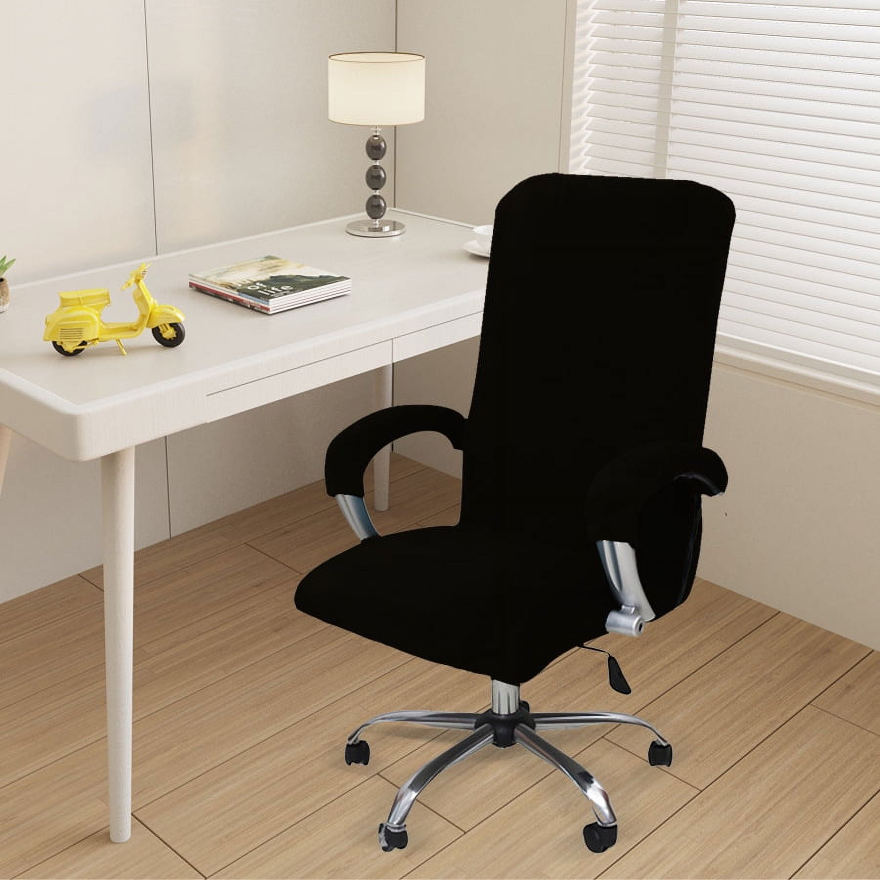 Zhuge Velvet Office Chair Cover with Arm Covers Stretch Computer Desk ...