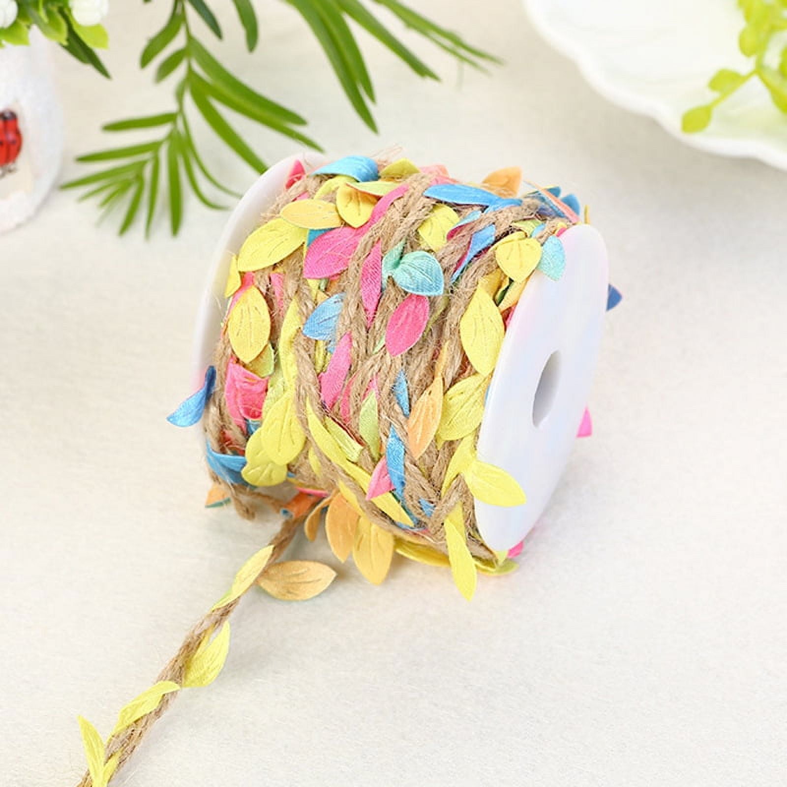 Zhuge burlap leaf ribbon, 66 feet in total, 5mm natural jute thread ...