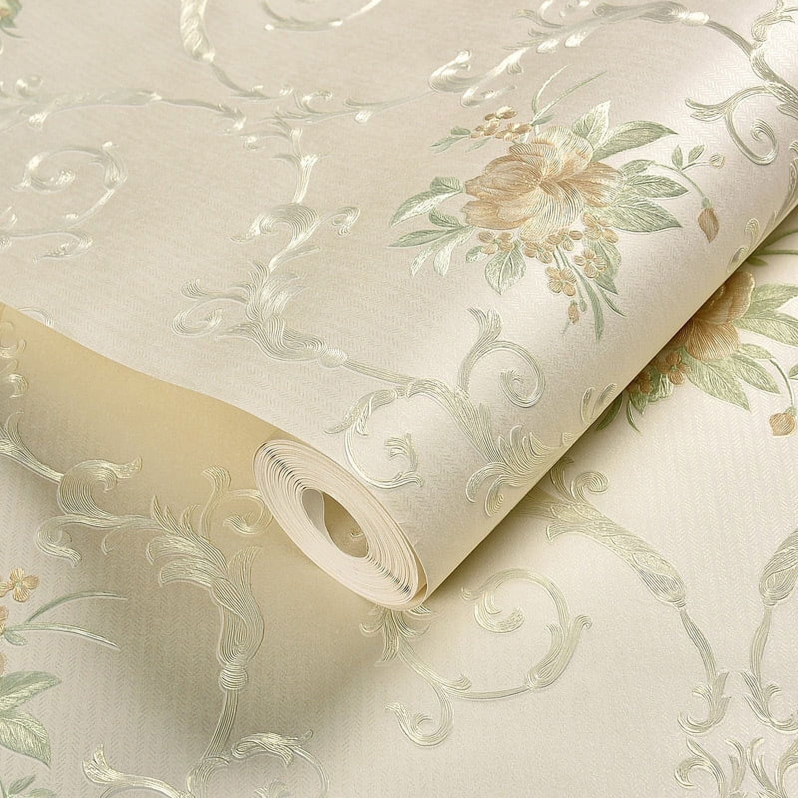 Zhuge precision pressed rural style self-adhesive non-woven wallpaper ...
