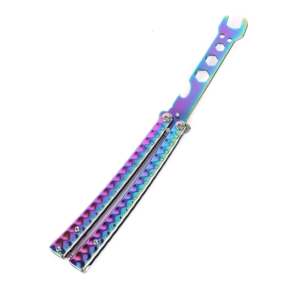 Zhuitw Balisong Trainer Wrench Butterfly Knife Safety Practicing ...