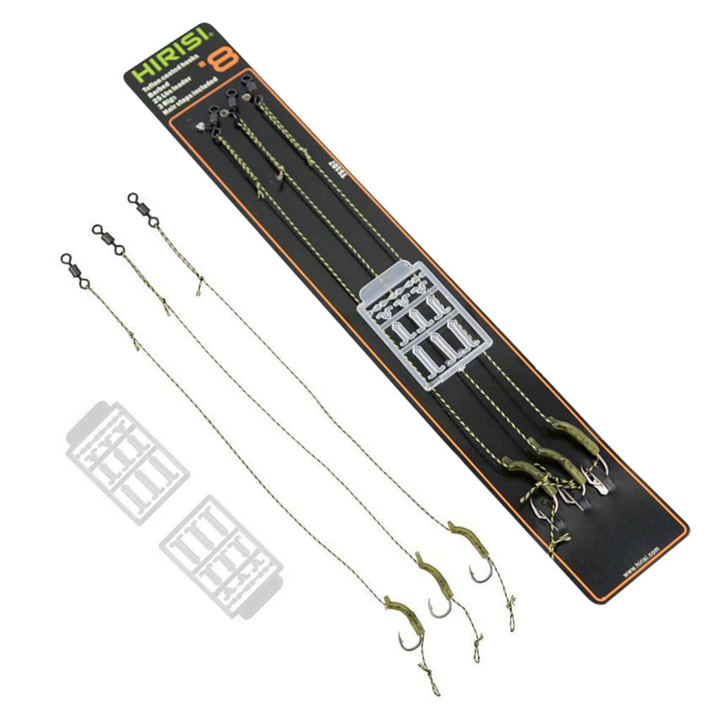 Zhuitw Carp Fishing Hair Rigs Kit with Hook Tackle Rigs Set Curved ...