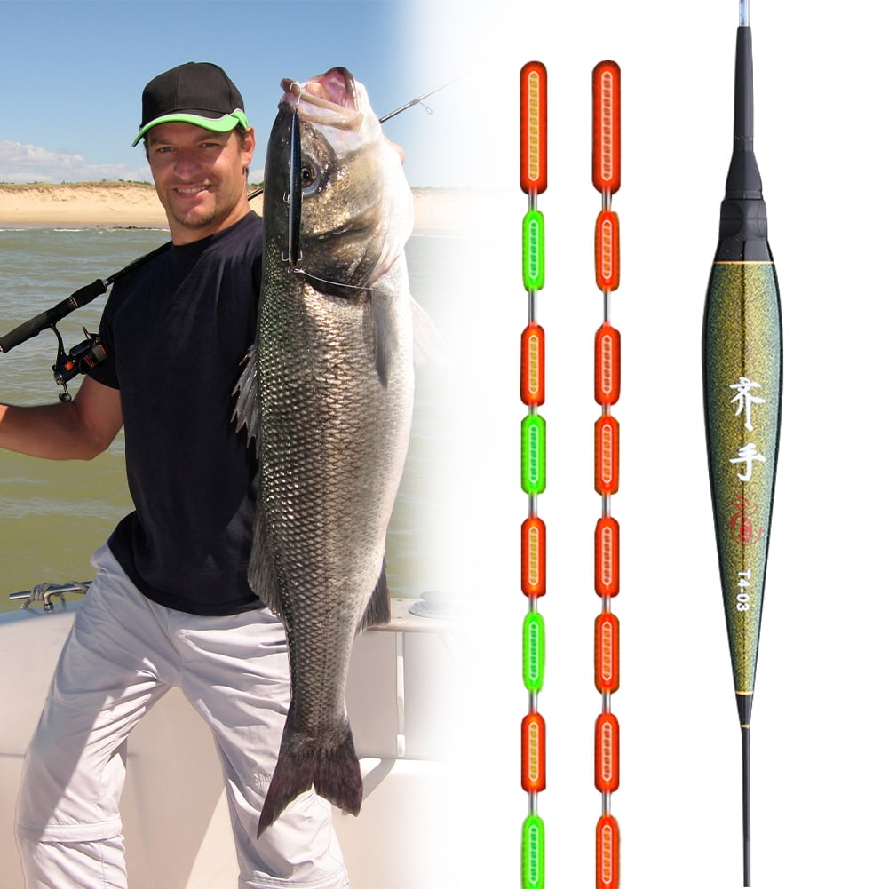 Zhuitw Electric Fishing Bite Floats Color Change Luminous Fishing ...
