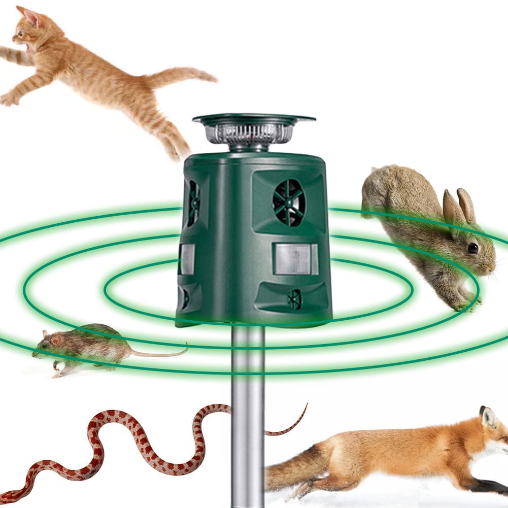 Zhuitw Squirrel Repellent 360 Degree Solar Rat Bird Defender IP44 ...