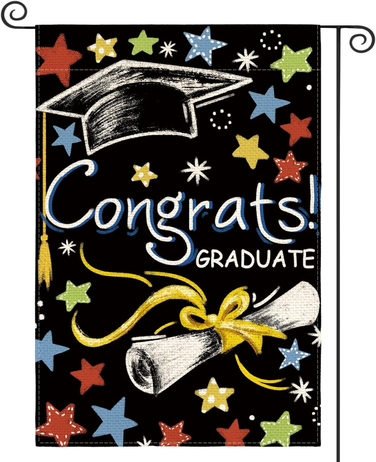 Zhung Ree Congrats Graduates Graduation Garden Flag 12x18 Inch Double ...