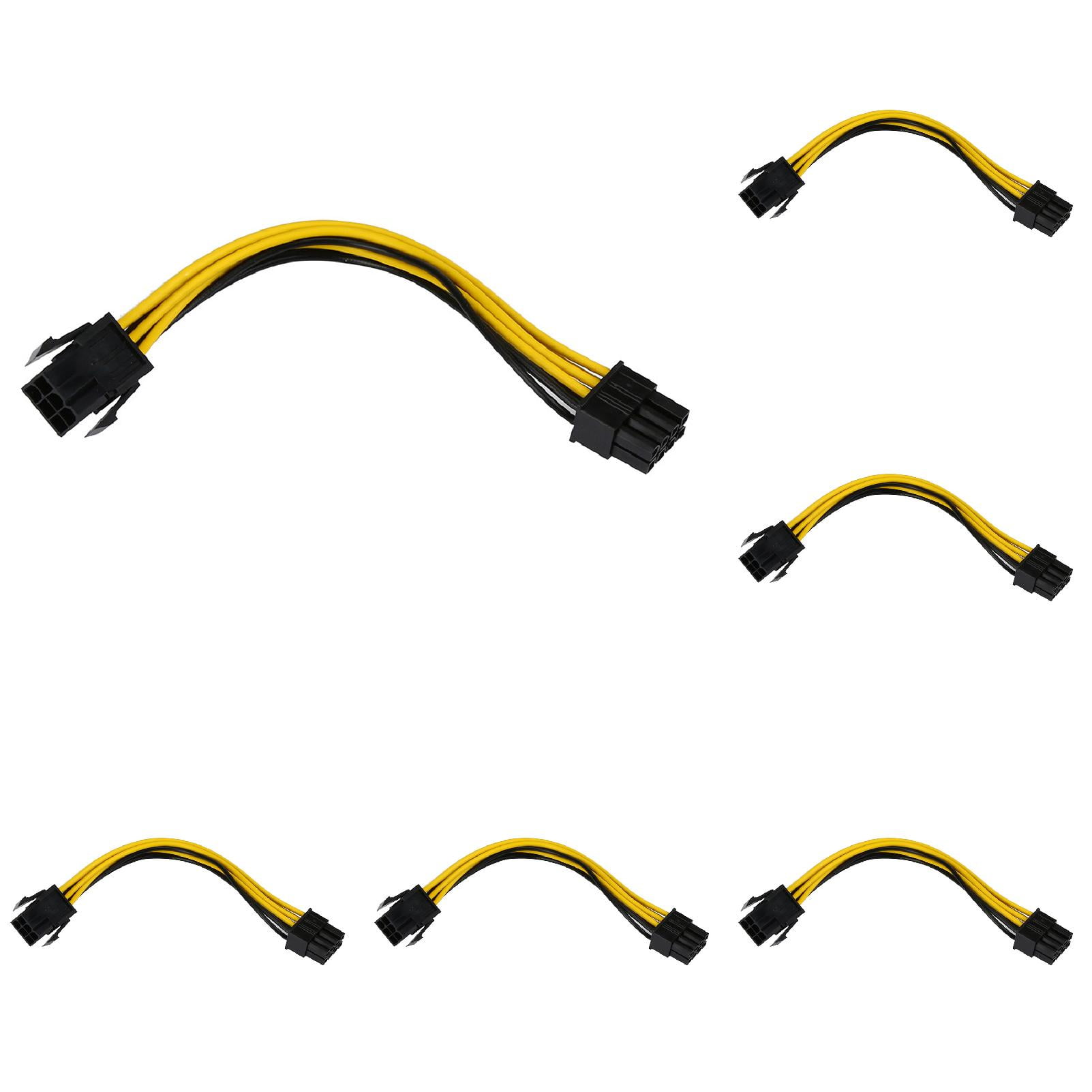 Zhuoting 6-pin to 8-pin Express Power Converter for GPU Video Card PCIE ...