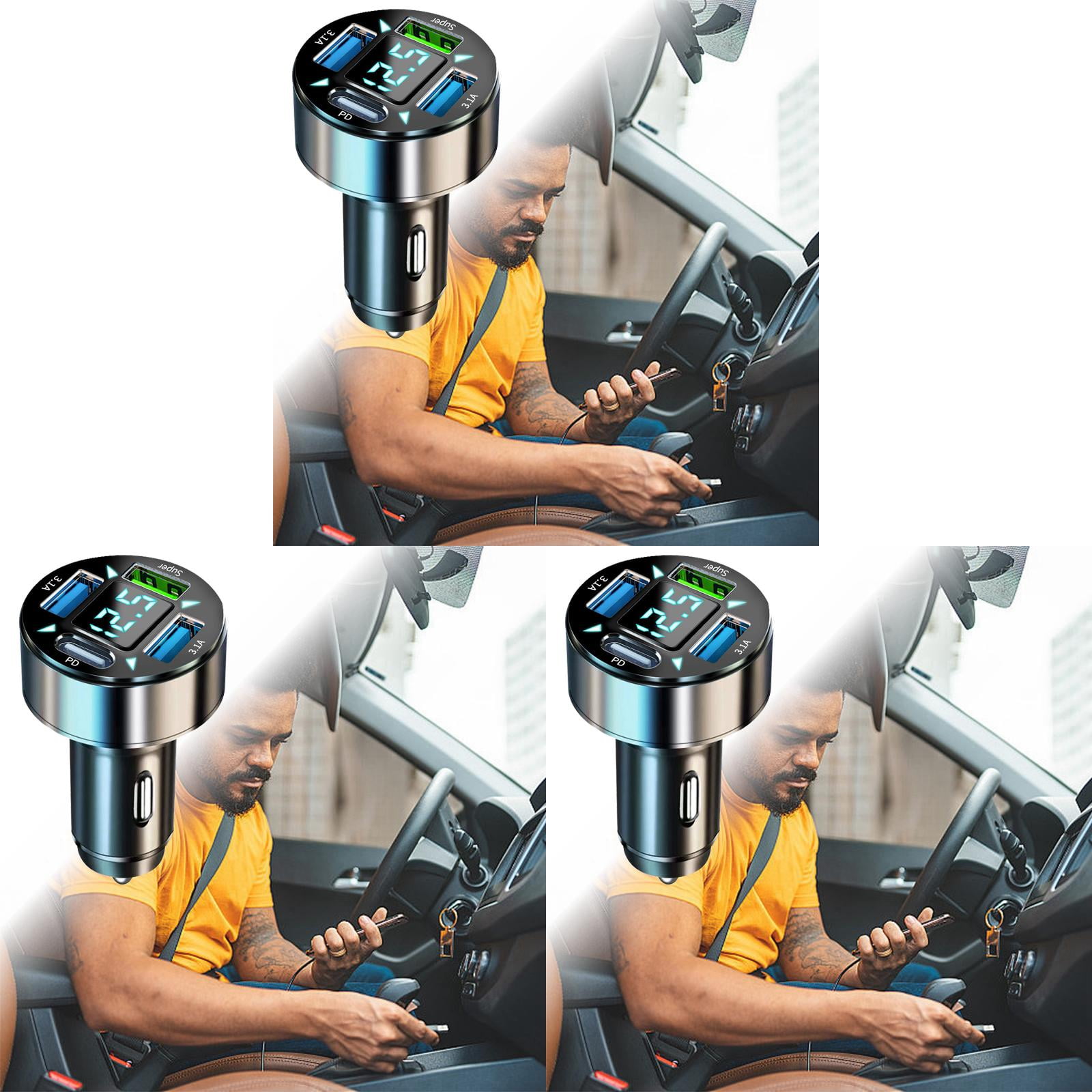 Zhuoting Car Jump Start Car Charger Adapter Multiple Plug Cup Holder ...