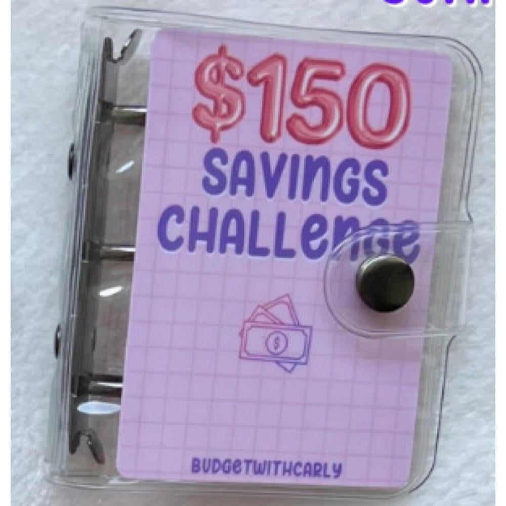 Zhuyue Mini Binder Savings Challeng150/300/500/1000 Savings Challenge ...