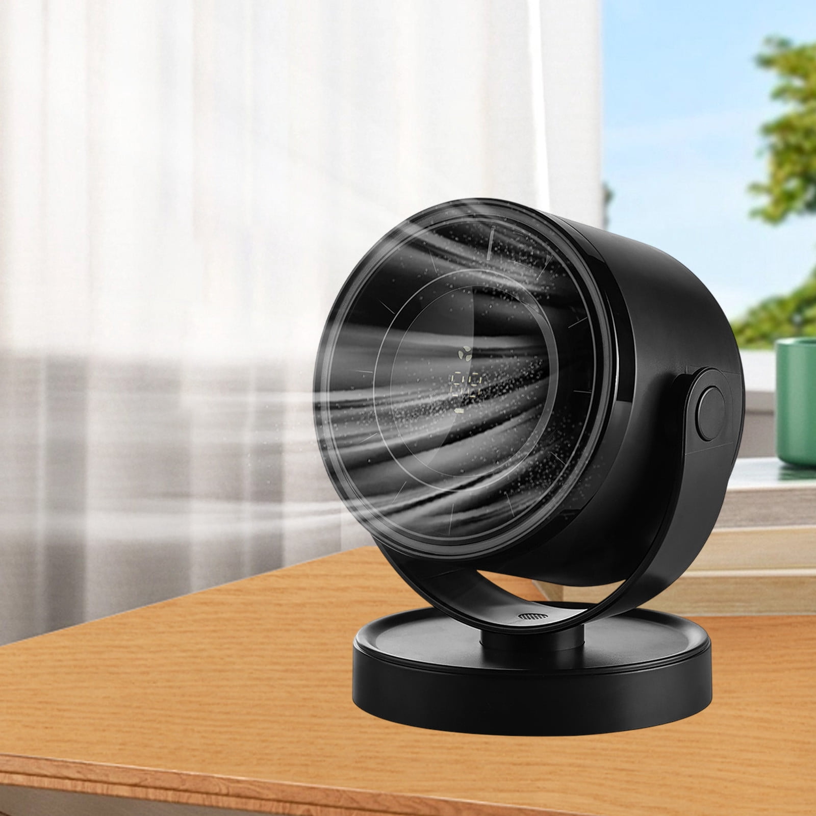 ZhyrZng New Desktop Fan Usb Digital Display 100 Speed Turbo Small Fan ...