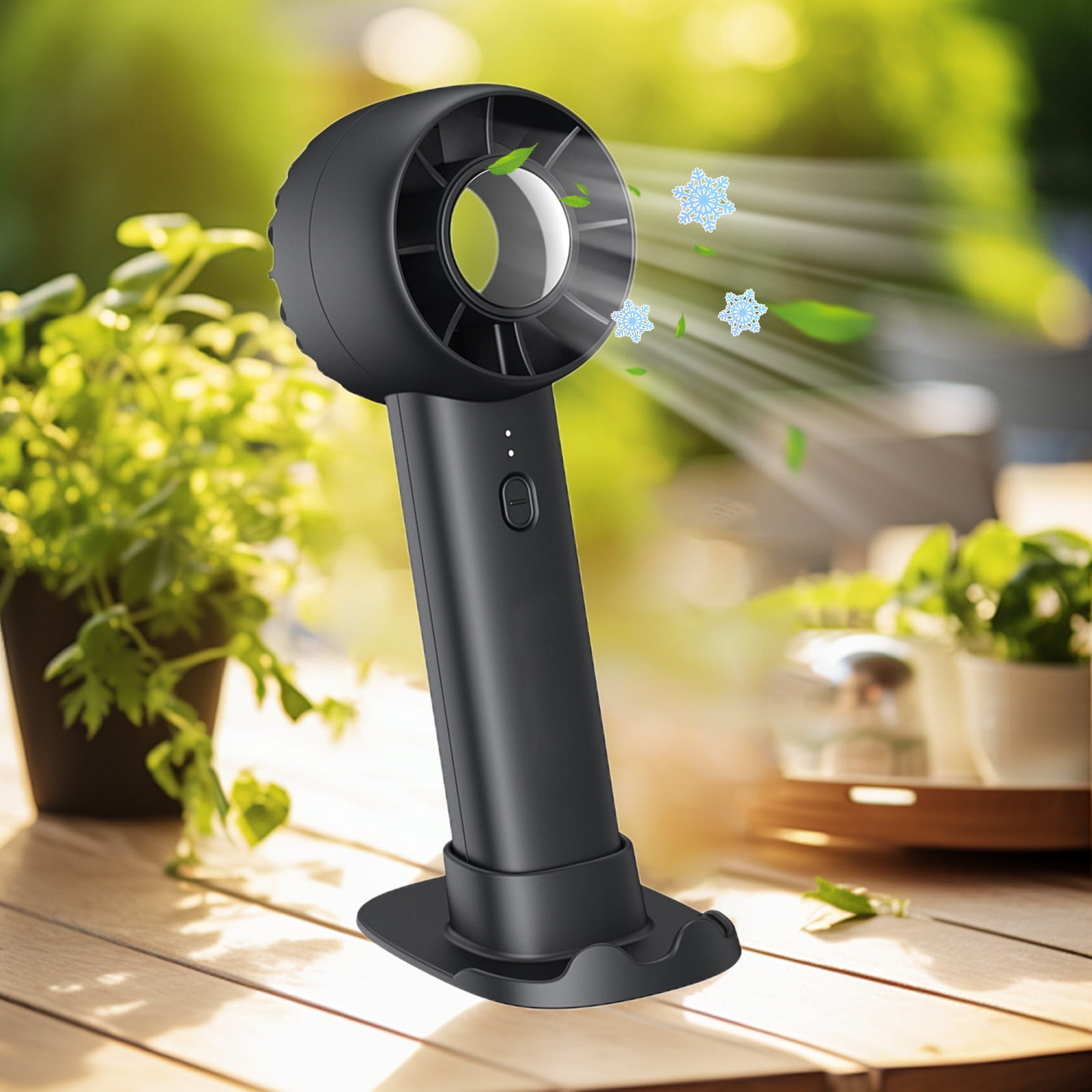 ZhyrZng New Usb Handheld Fan Reversible Base Vertical Blowing 3 Wind ...
