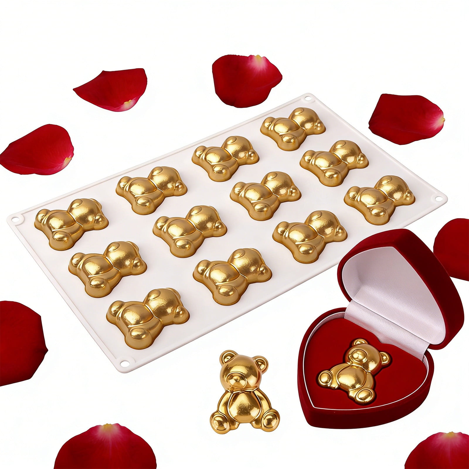 ZhyrZng Silicone Cake Mold - Teddy Bear Mousse Mould featuring Non ...