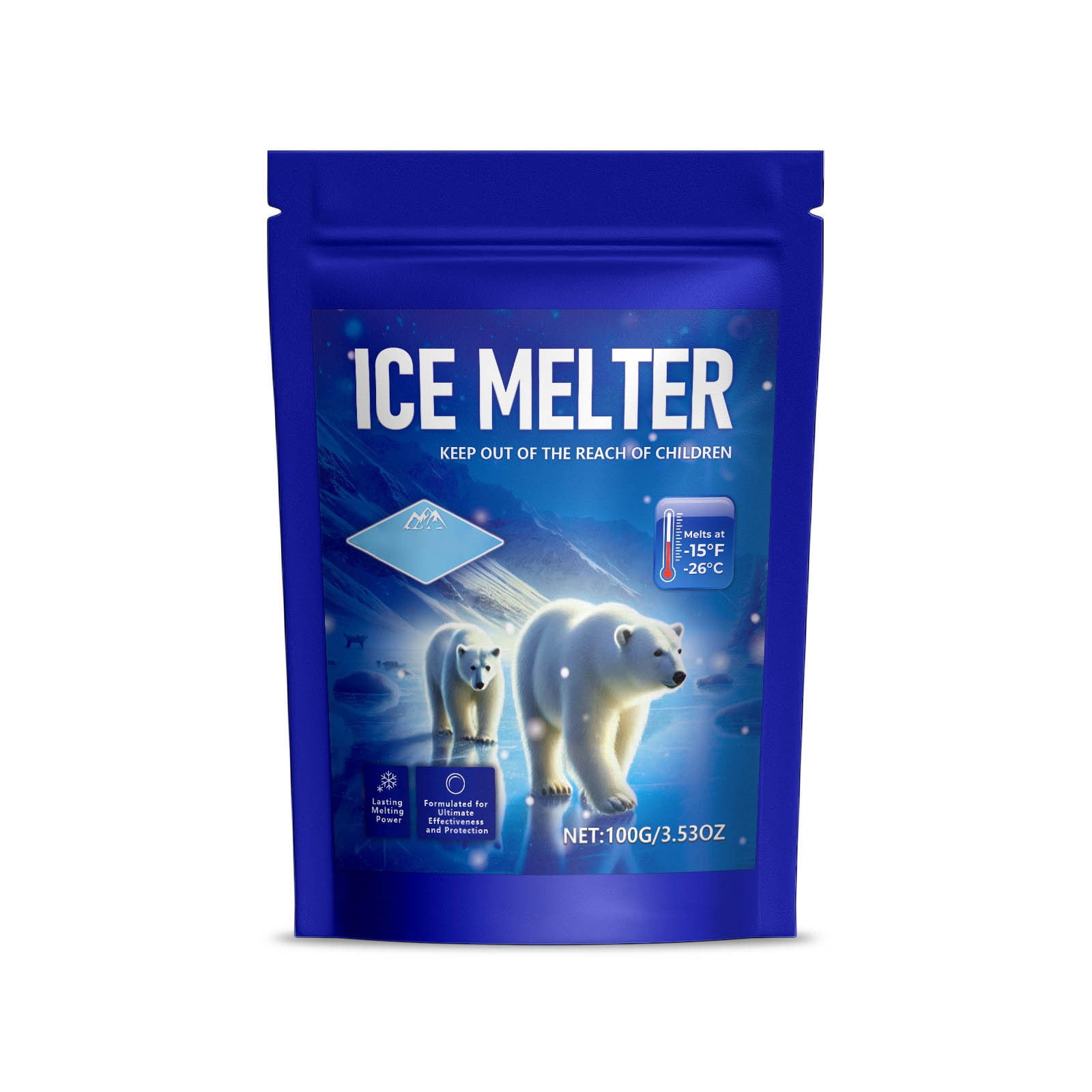 ZhyrZng Snow Salt for Winter Outdoor - 100g Ice Melt Rock Salt for ...
