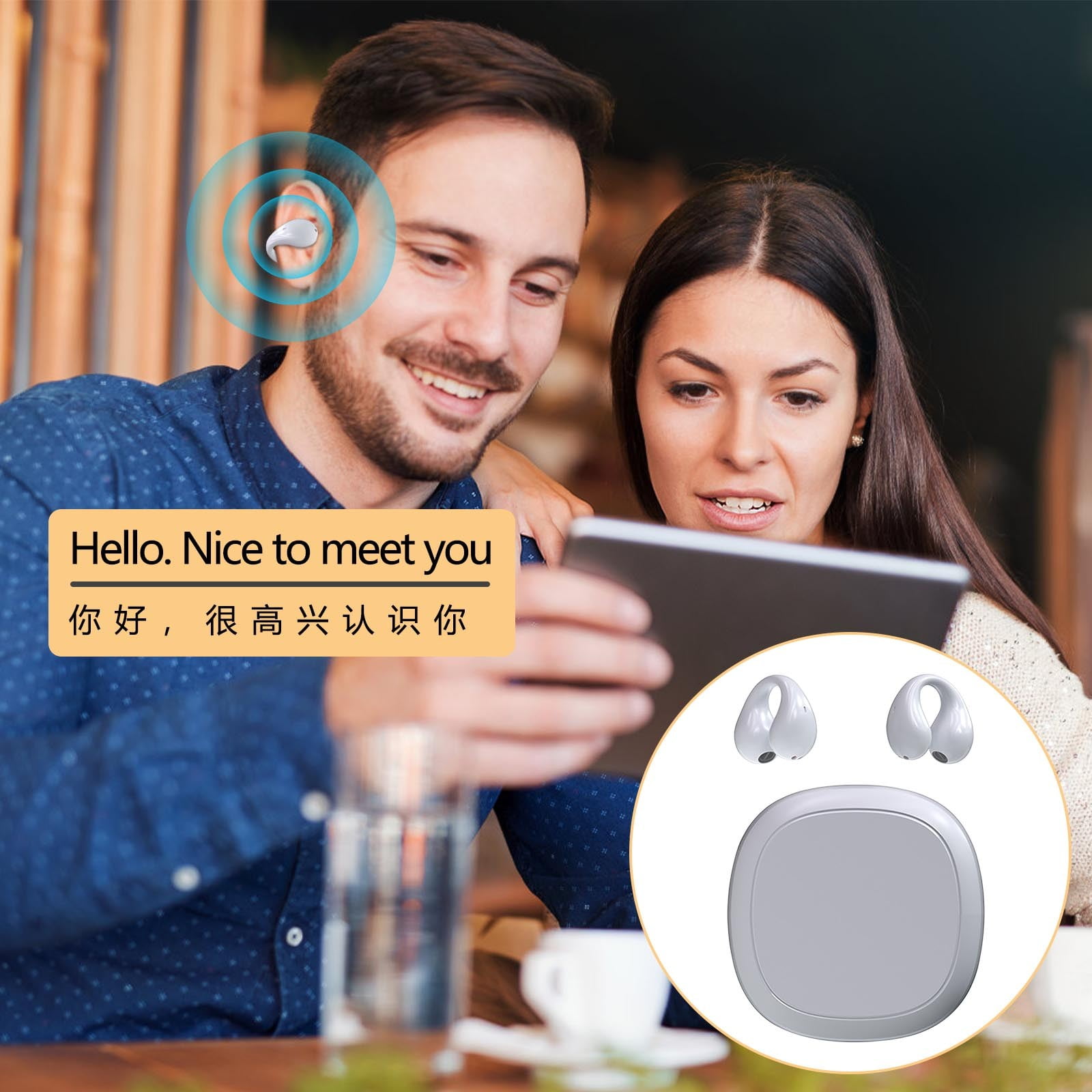 ZhyrZng Translation Earbuds Real Time, AI Translator Earbuds, Language ...