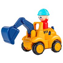 Costway Kids Toy Construction Vehicle: Toddler Ride On Excavator Digger ...