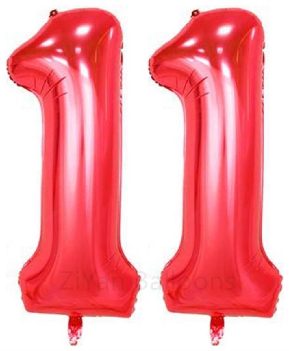 ZiYan 40inch Red Number YPF5 11 Balloon Party Festival Decorations ...