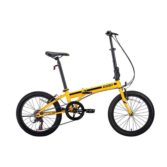 ZiZZO, Folding Bike, 20" Wheel, 7-Speed Steel Frame - Walmart.com