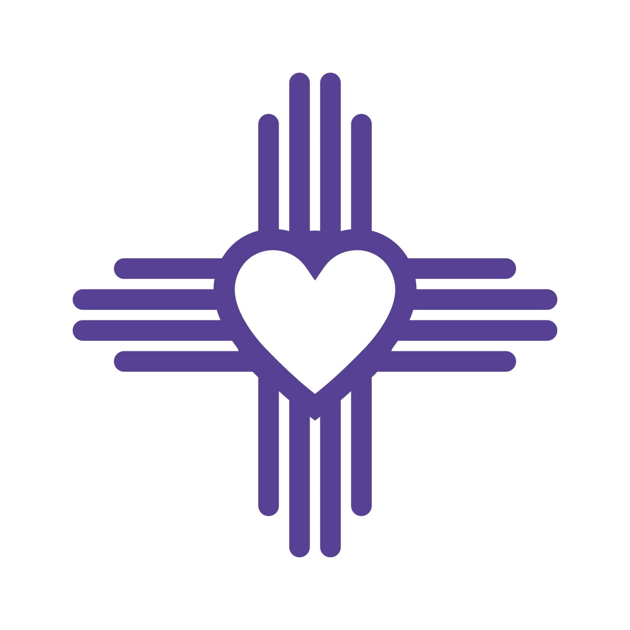 Zia Heart Symbol Sticker Decal Die Cut - Self Adhesive Vinyl ...