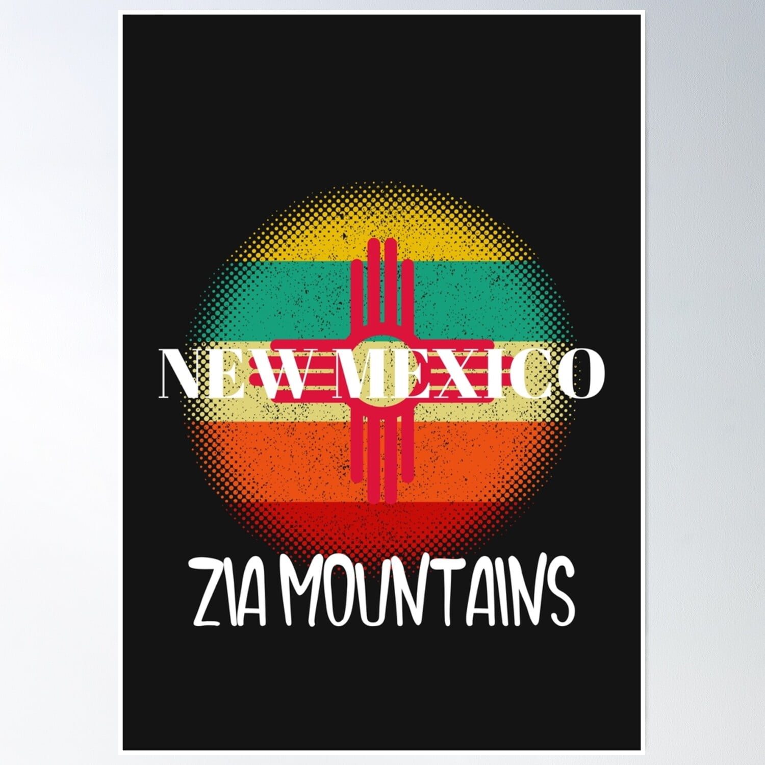 Zia Mountains, New Mexico, State, Love New Mexico, Poster Wall Art ...