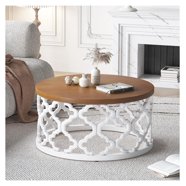 COZAYH Solid Wood Rustic Farmhouse Coffee Table, French Country Cottage ...