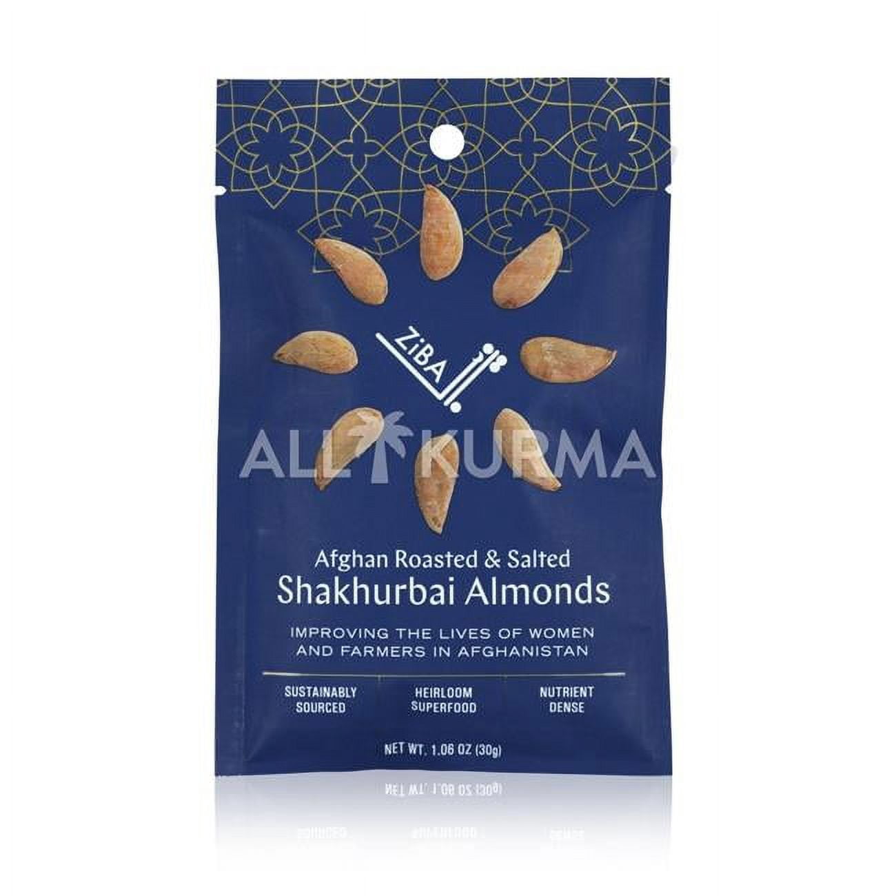 Ziba Foods 2524338 1.06 oz Roasted Salted Nuts & Almonds, Case of 24 ...