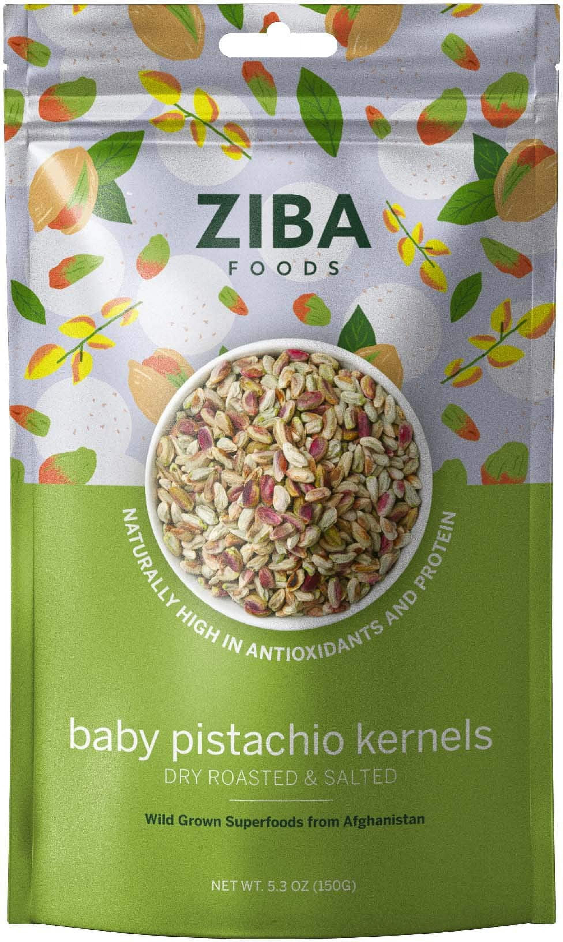 Ziba Foods Wild-Grown Baby SBF3 Pistachio Kernels | Non-GMO, Vegan ...