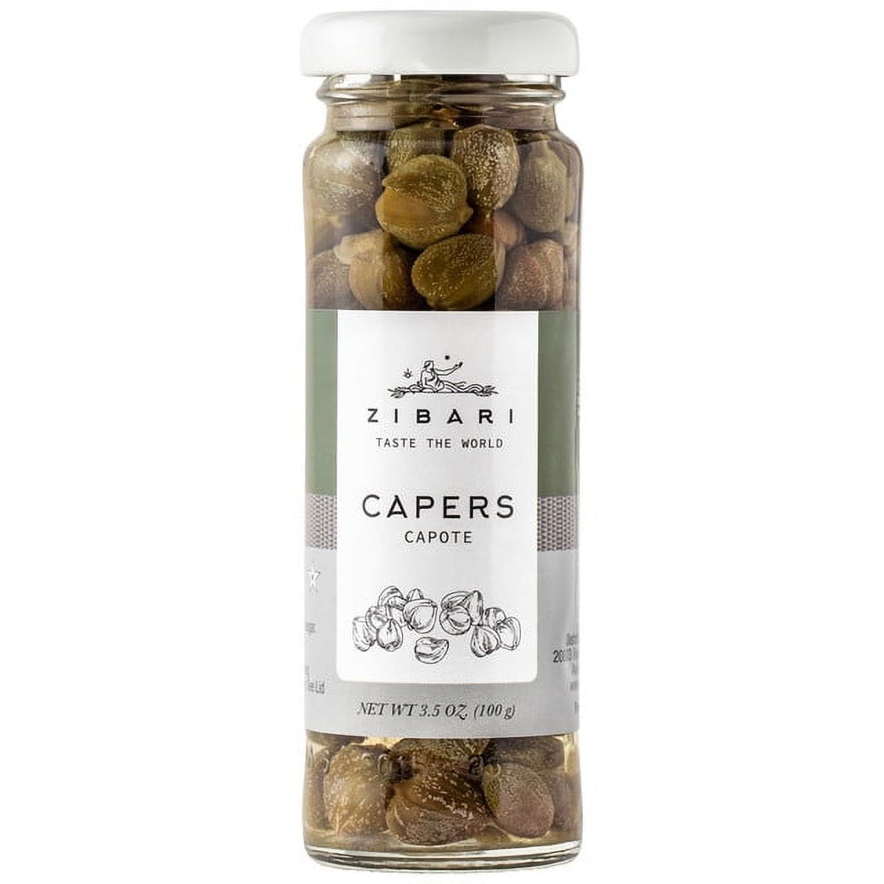 Zibari - Capers Capote - Kosher - 3.5 Oz (100g) - 12 Pack - Product ...