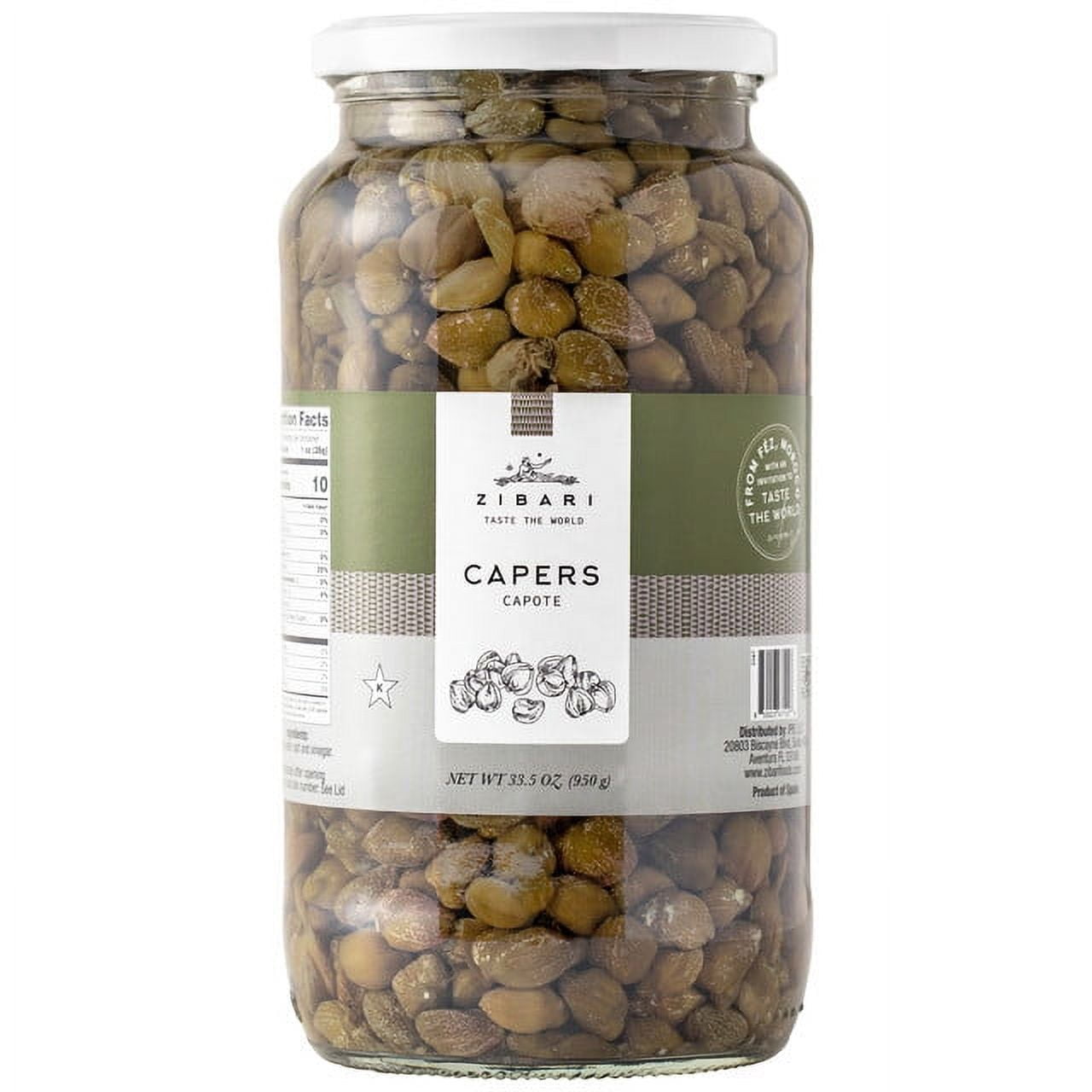 Zibari - Capers Capote - Kosher - 33.5 Oz (950g) - Product From Morocco ...