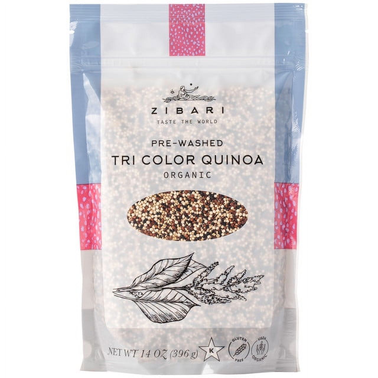 Zibari - Tri-Color Quinoa - 14 Oz (396 gr) Kosher - Organic - Gluten ...