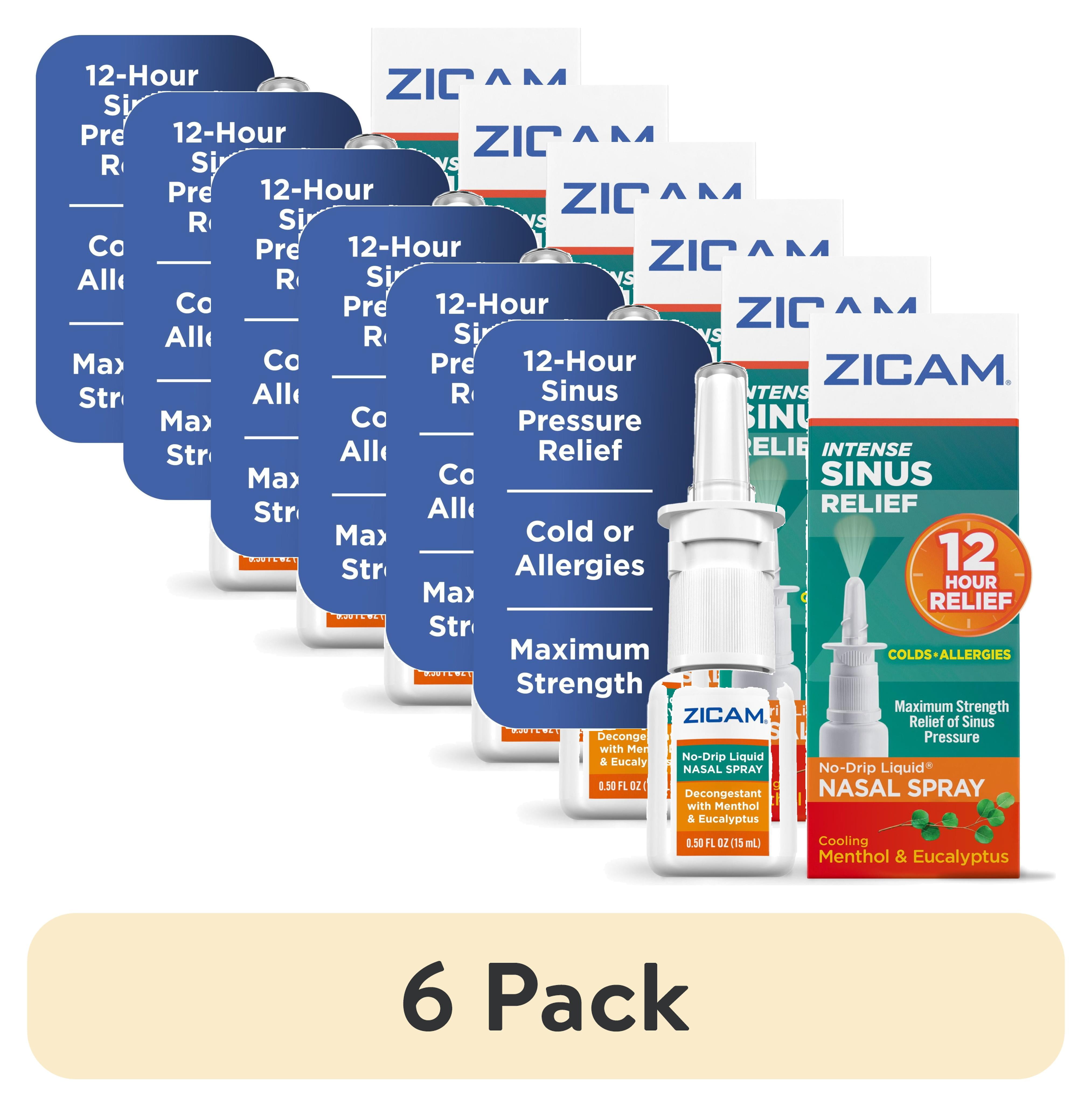 Customer reviews for (6 pack) Zicam Intense Sinus Relief No-Drip Relief ...