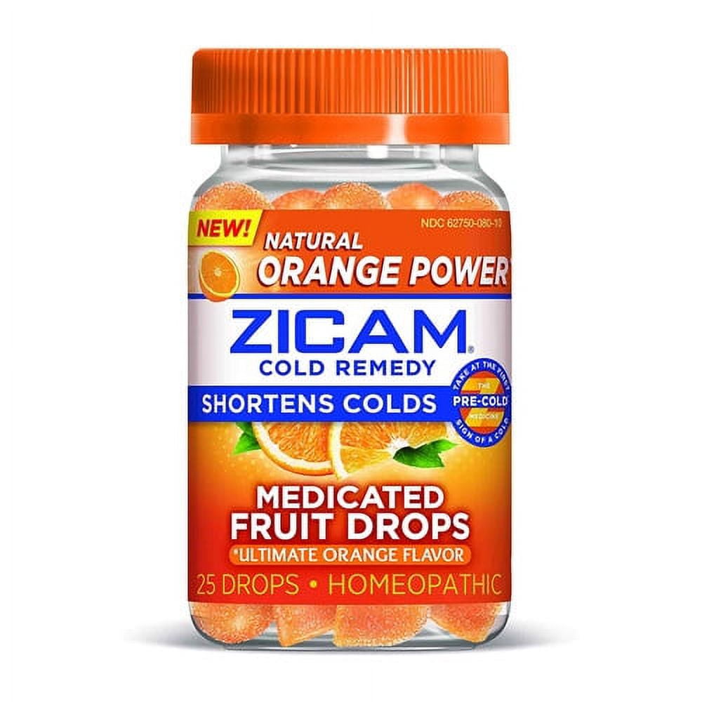 Zicam Medicated Fruit Drops, Ultimate Orange, 25 Ea, 6 Pack - Walmart.com
