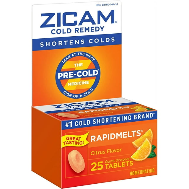 Zicam Rapidmelts Quick Dissolve Tablets Lemon-Lime Flavor Cold Remedy ...
