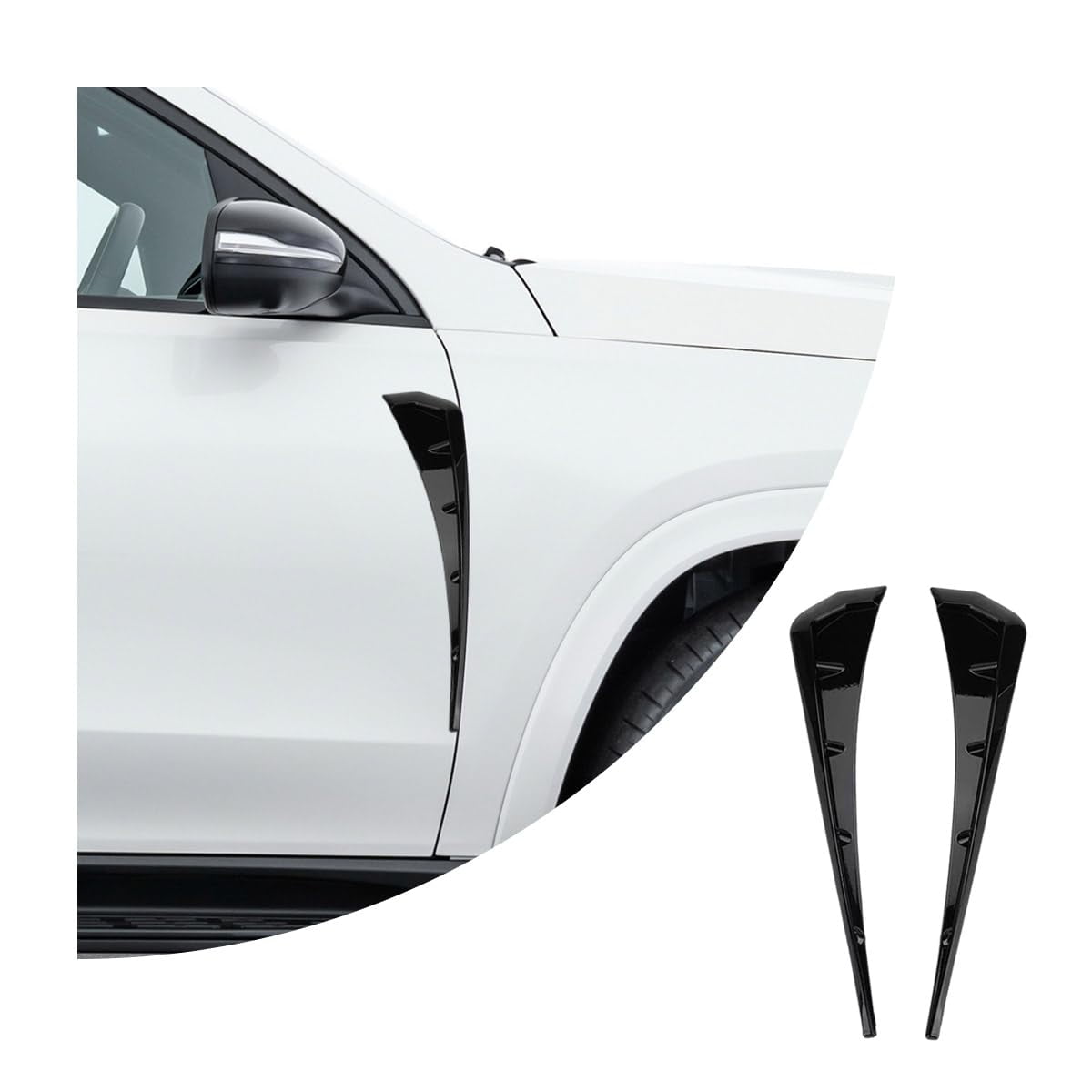 Ziciner 2 Pcs Car KEF16 Fender Side Vents, PVC Carbon Fiber Air Wing ...