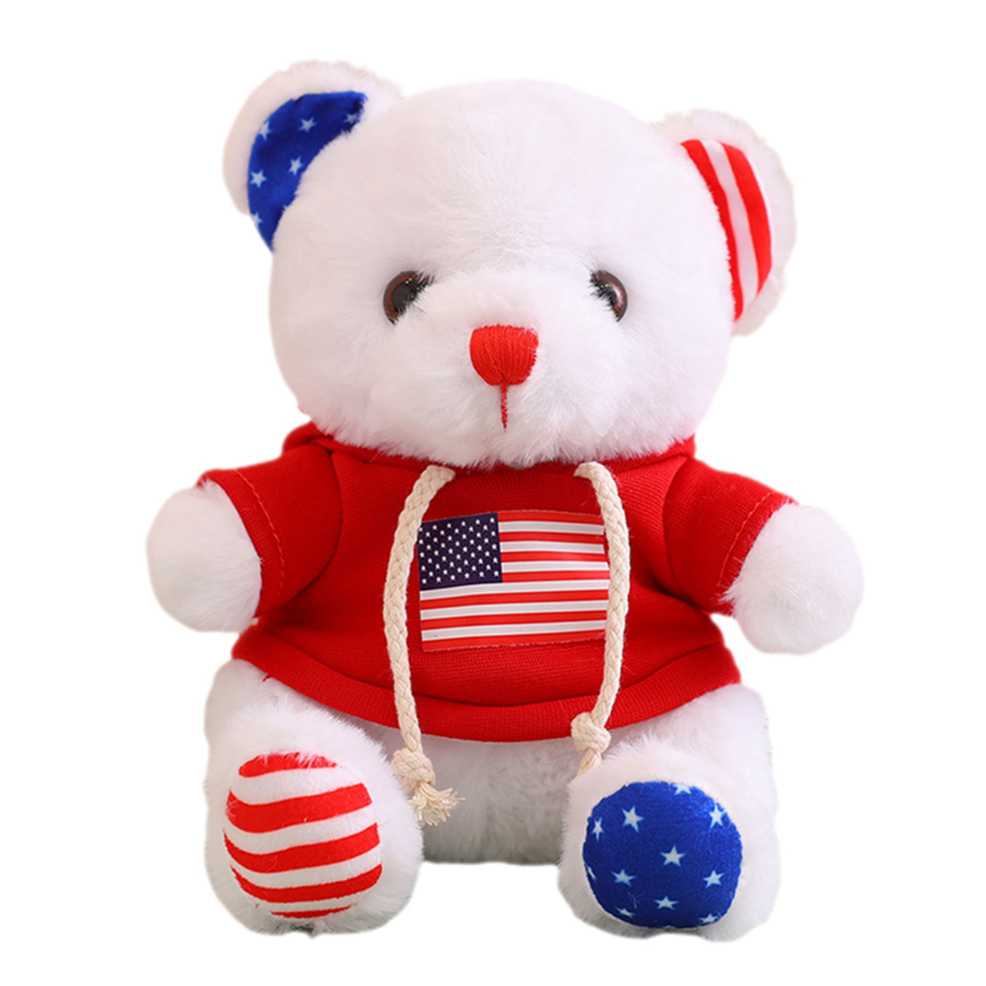 Zidweeken Bear Stuffed Animal 4th of July Bear Doll Patriotic Plush Toy ...
