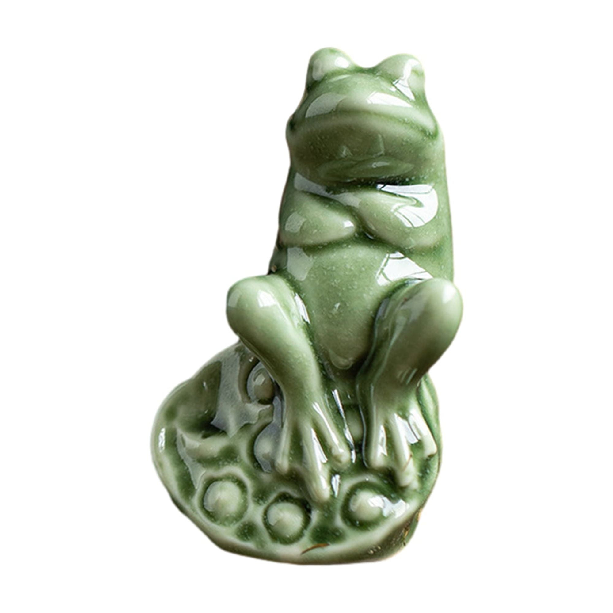 Zidweeken Ceramic Frog Toilet Bolt Cover, Toilet Bolt Covers Decorative Frogs Figurine Table ...